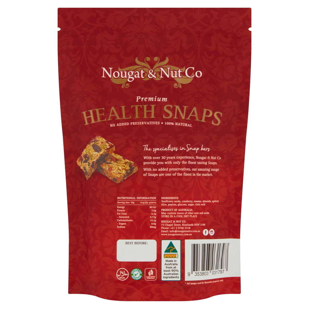 NNC Premium Health Snaps 300g – ABW Foods Australia