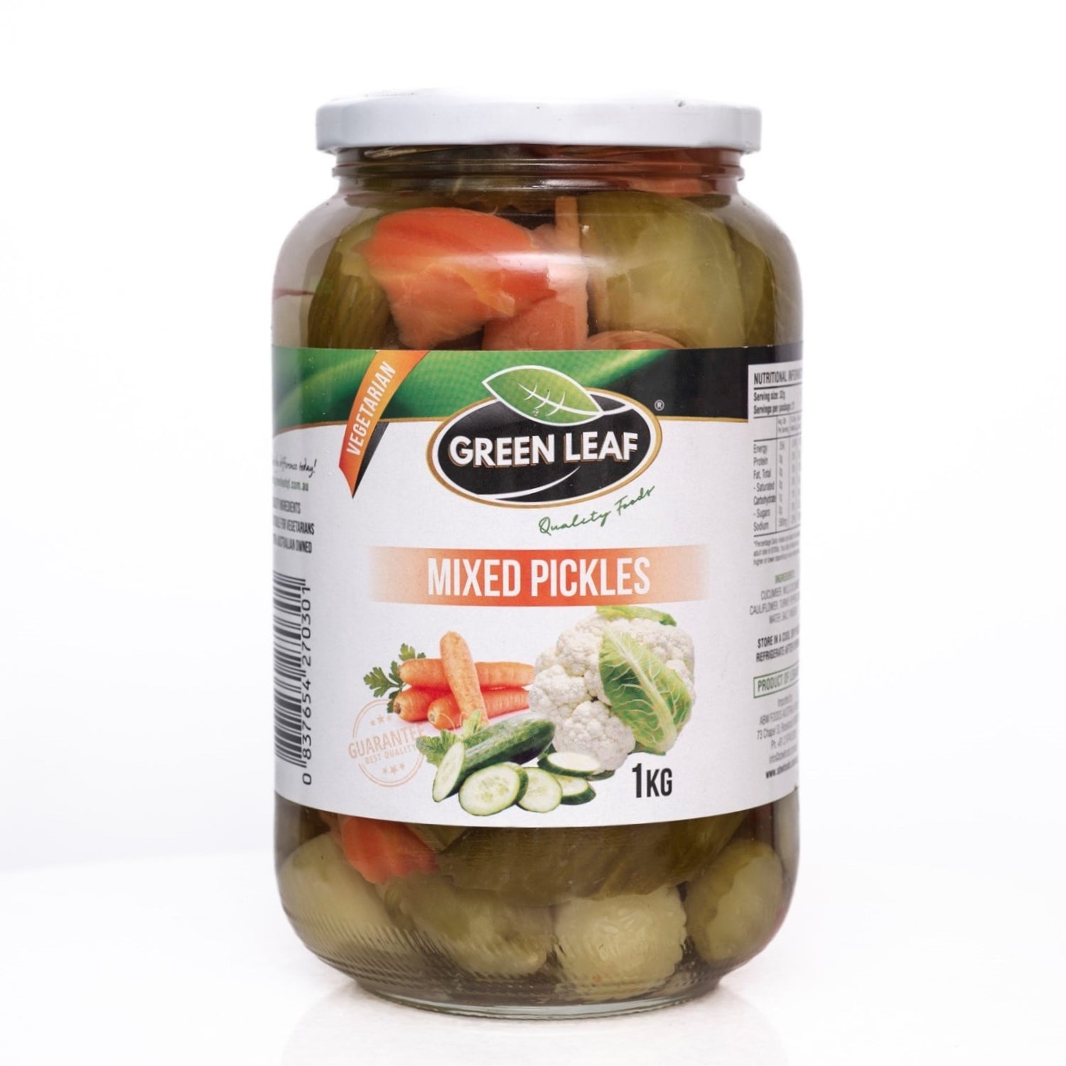 Greenleaf Mixed Pickles 1Kg – ABW Foods Australia
