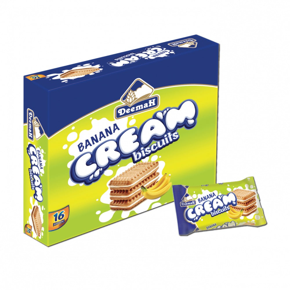 Deemah Banana Cream Biscuit – ABW Foods Australia
