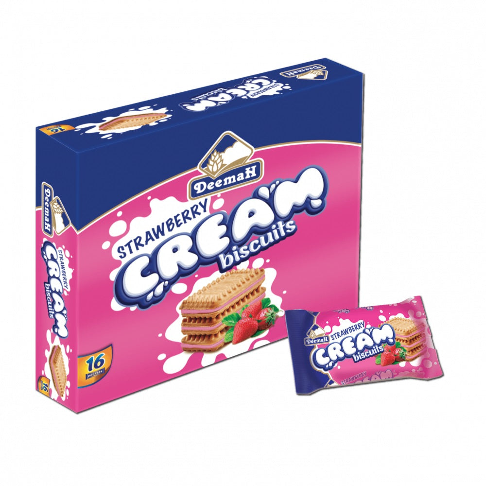 Deemah Strawberry Cream Biscuit – ABW Foods Australia